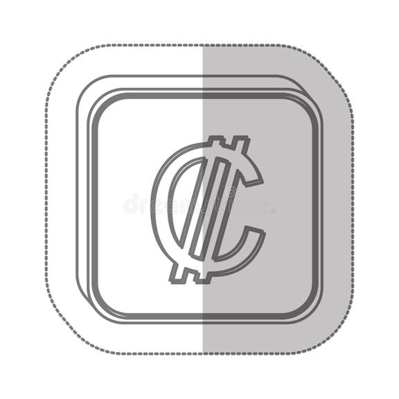 Colon currency symbol icon stock illustration. Illustration of colon ...