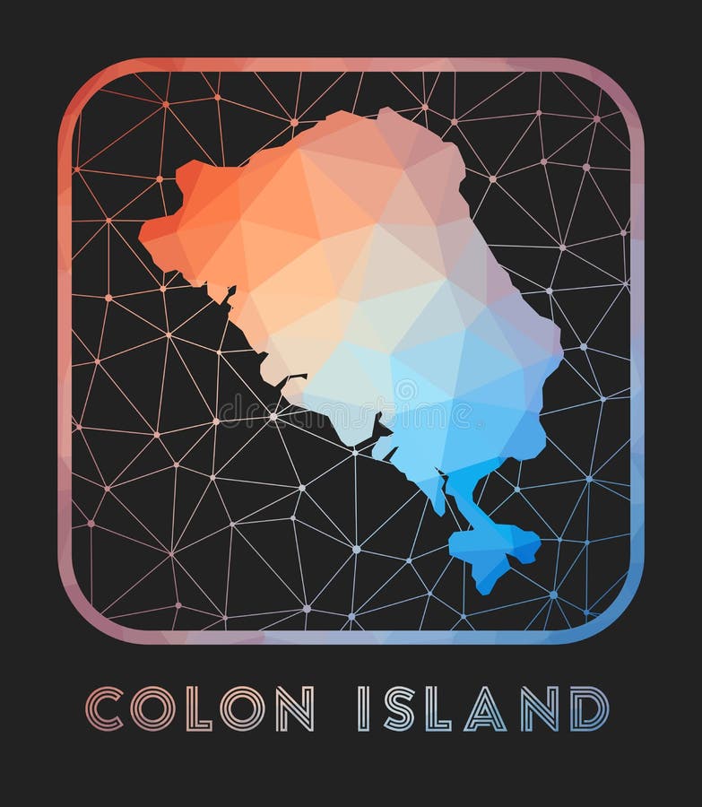 Colon Island map design. stock vector. Illustration of city - 177196316