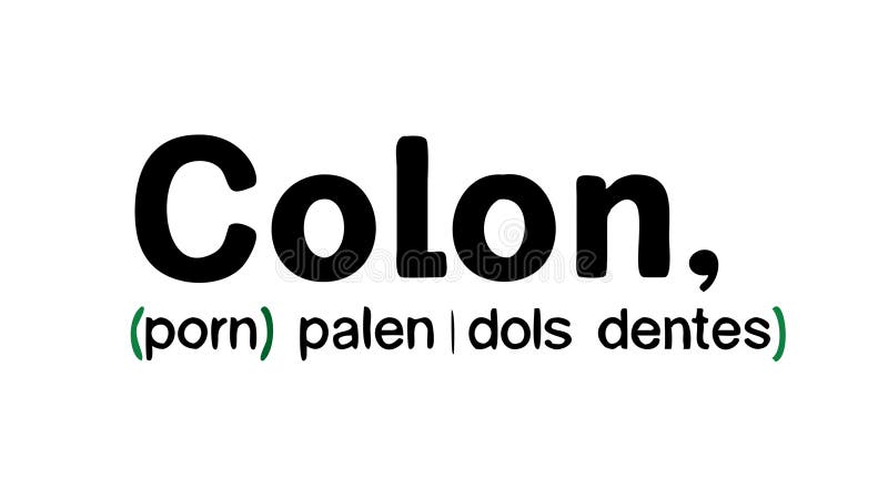 Colon Punctuation Text Icon, Writing, Grammar, Language, Symbol, Vector ...