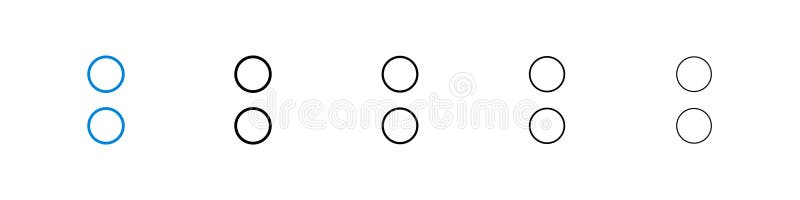 Colon Sign Isolated on White Background Stock Vector - Illustration of ...