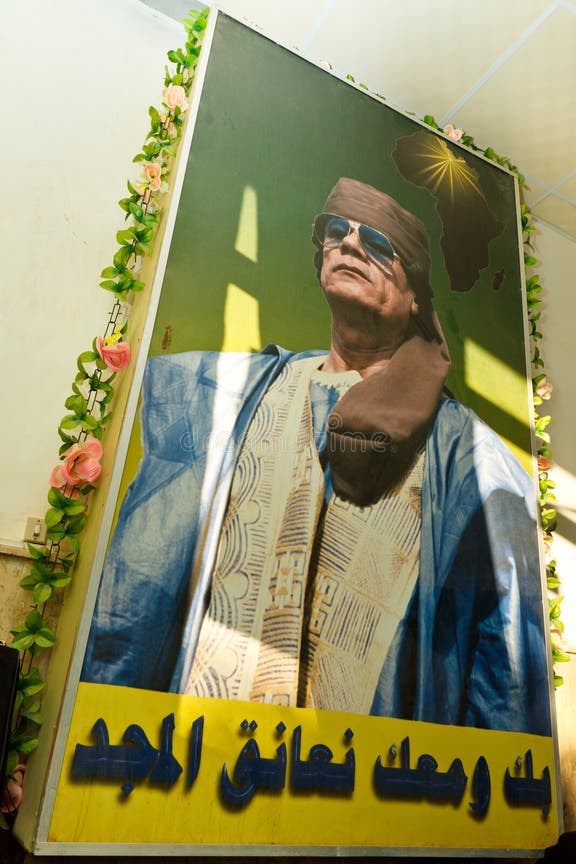 Colonel Muammar al-Gaddafi editorial image. Image of leader - 21763385