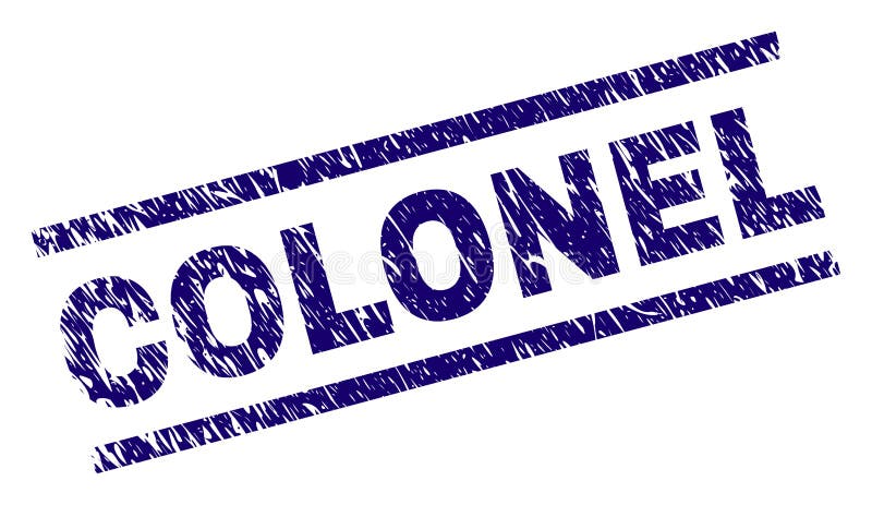 Scratched Textured COLONEL Stamp Seal Stock Vector - Illustration of ...