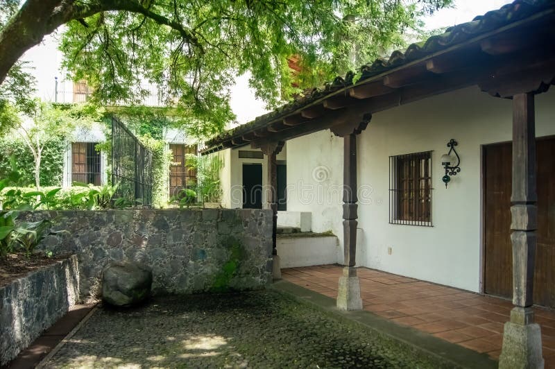 Colonial Architecture, Arches Surrounded by Vegetation, Play of Light ...