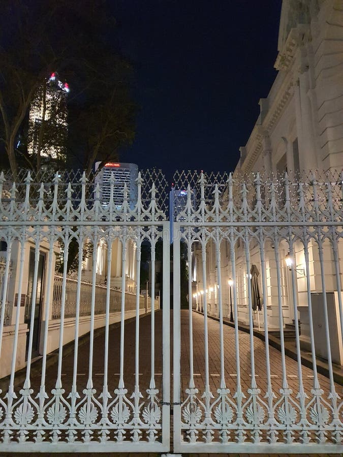 Colonial architecture gate stock photo. Image of design - 241894086