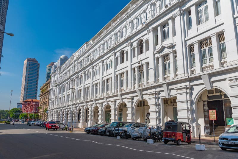 Colonial Buildings in the Old Town of Colombo, Sri Lanka Editorial ...