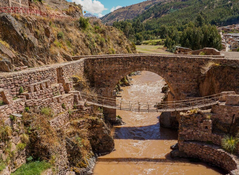 The Colonial Checacupe Bridge is Located on the Ausangate or Pitumayu ...