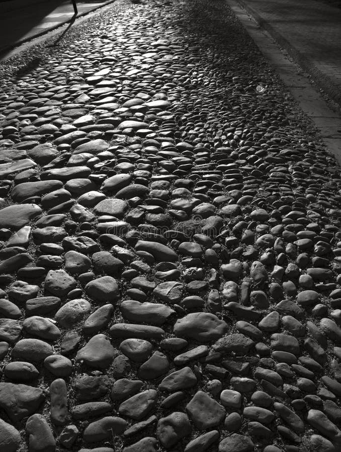 Colonial Cobblestone Street in Philadelphia Stock Photo - Image of ...