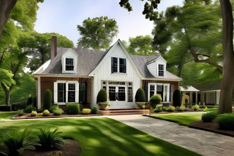 Colonial Dutch Gambrel Distinctive Double Pitched Roof with Flar Stock ...