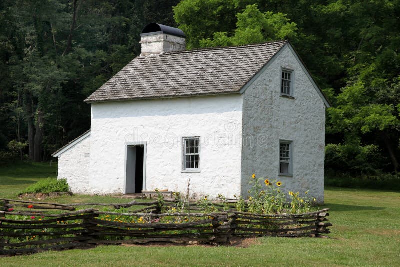 Colonial Era House stock photo. Image of white, furnace - 18026130