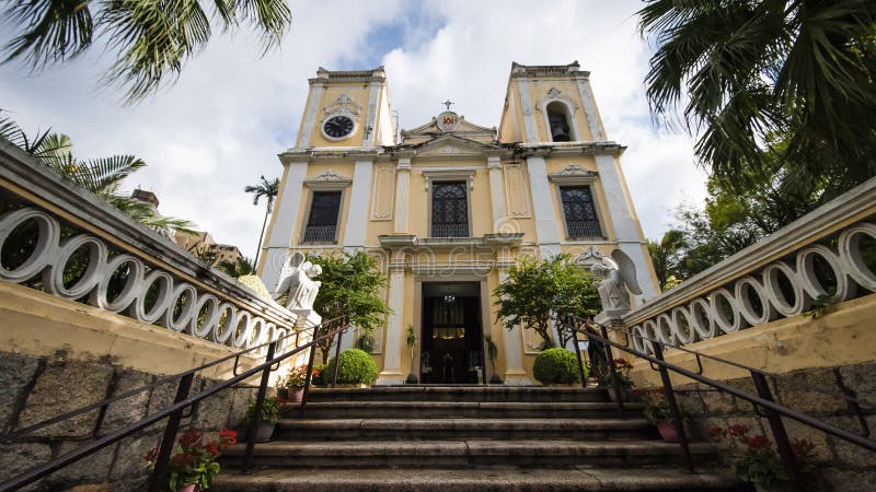 Colonial house, Macau editorial stock photo. Image of home - 73939188