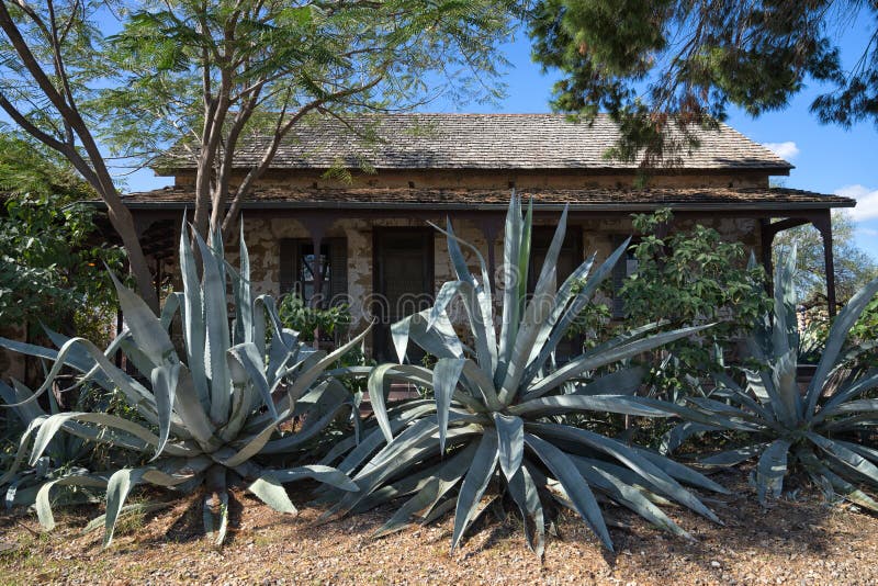 Colonial House in San Ygnacio, Texas Editorial Stock Photo - Image of ...
