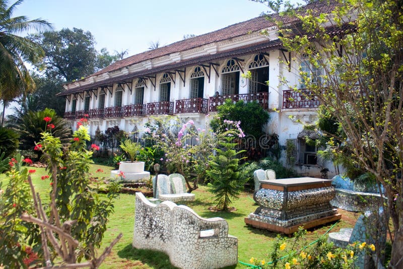 Colonial Indian House of Baraganza Family Stock Photo - Image of asia ...