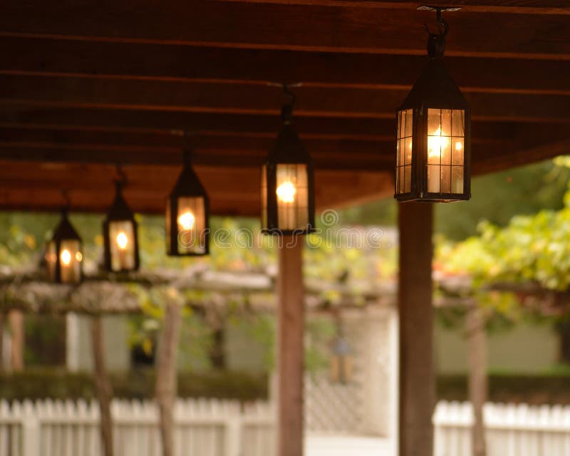 Colonial lanterns stock photo. Image of picket, virginia - 47432302