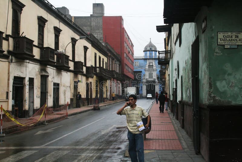 Colonial lima editorial photography. Image of center - 48055792