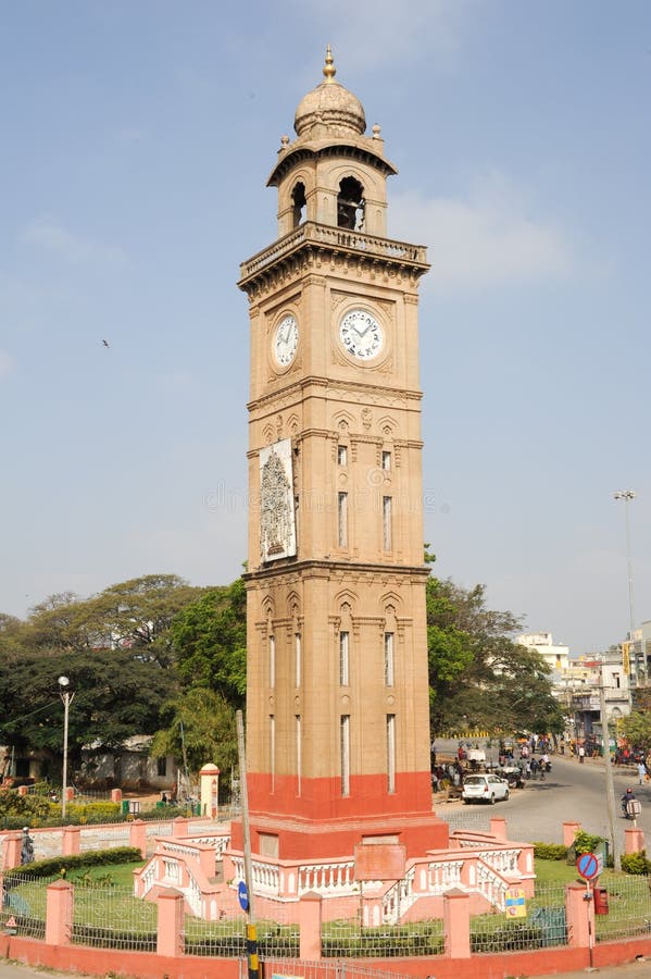 The Colonial Silver Jubilee Clocktower at Mysore Editorial Photography ...