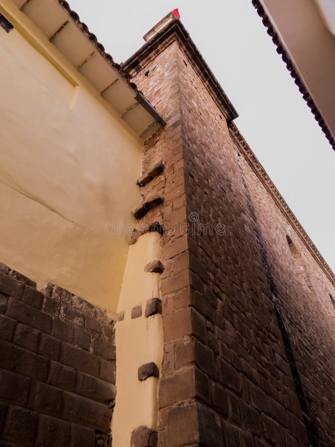 Colonial Stone and Adobe Building Stock Image - Image of typical ...