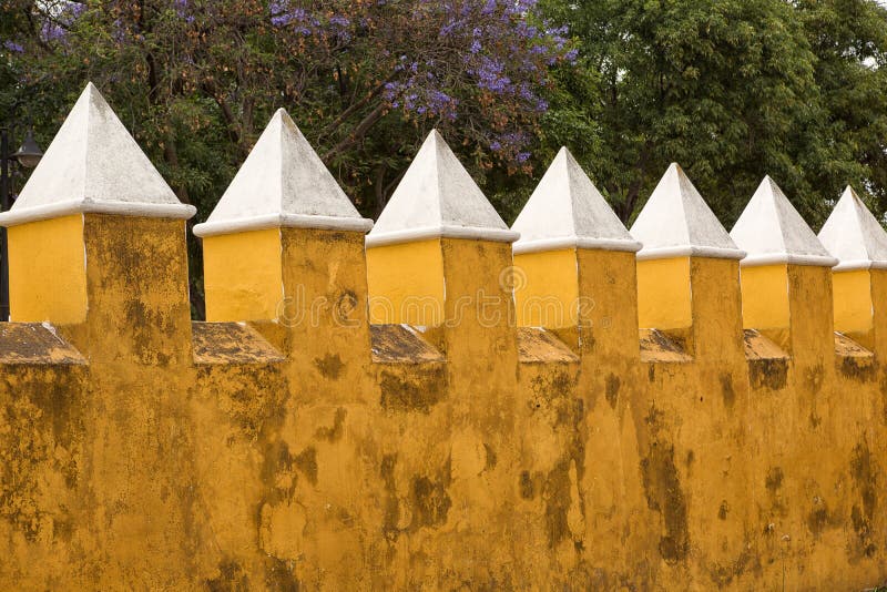 Colonial Structure in Mexico Stock Photo - Image of architectural ...