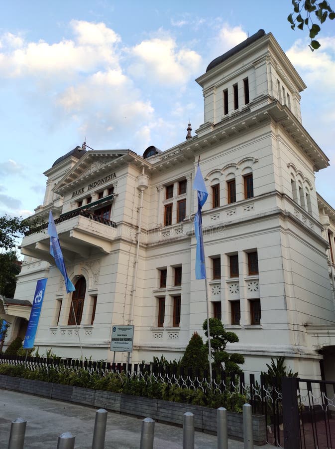 Bank Indonesia, Colonial Style Building with White Paint Editorial ...