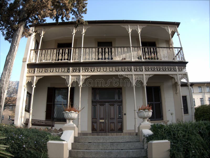 Colonial style house stock photo. Image of africa, veranda - 15086326