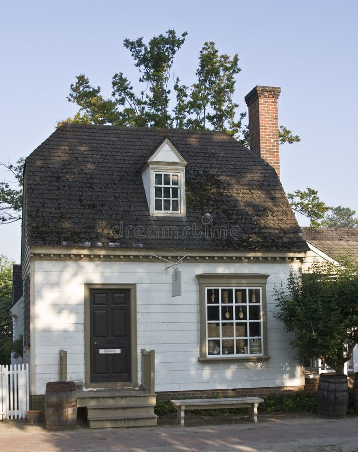 Colonial tailor shop editorial image. Image of fence, colonial - 5477265