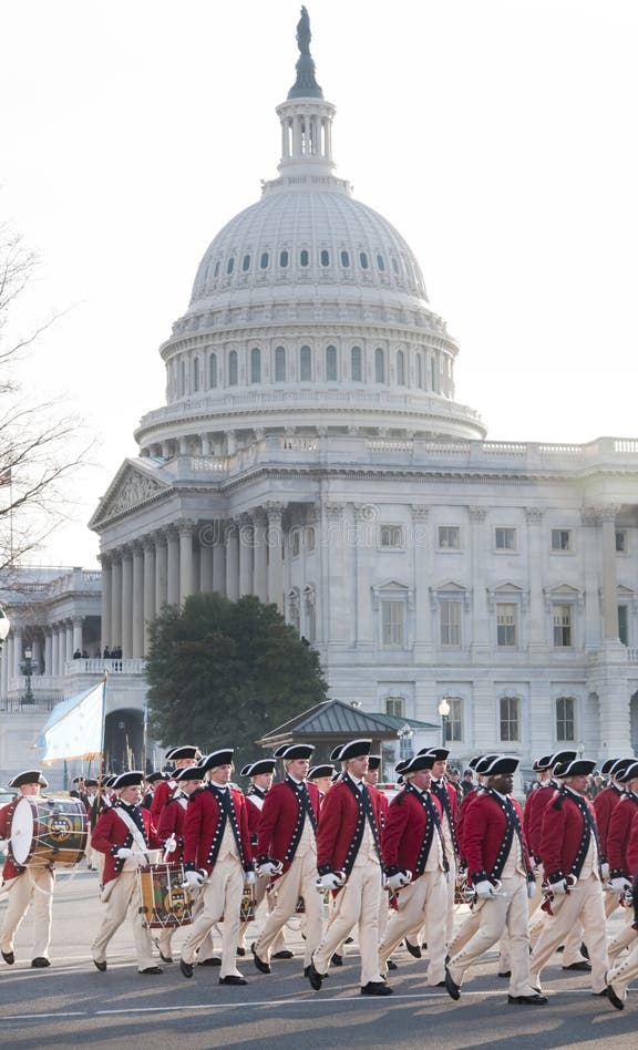 Colonial Troops Parade at U.S. Capitol Editorial Stock Image - Image of ...