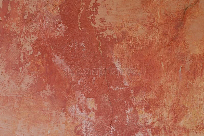 Colonial Wall with Faded Red Paint Stock Image - Image of colonial ...