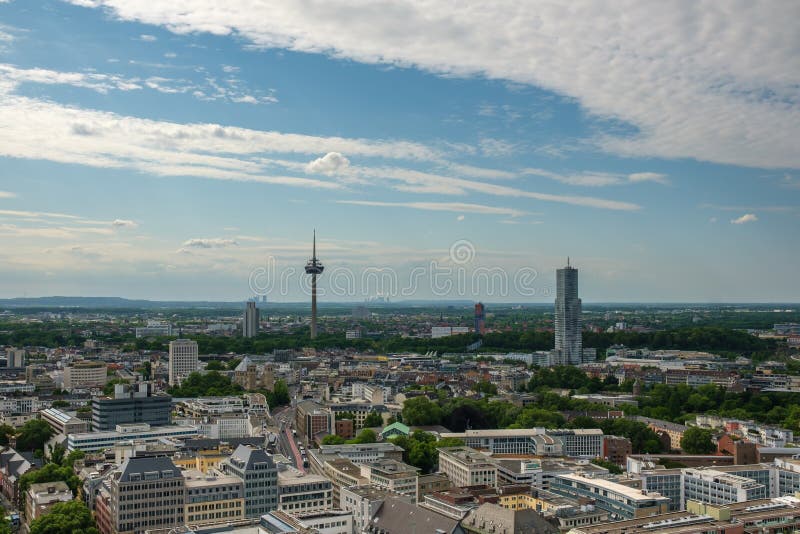 Colonius Tower stock photo. Image of koeln, beautiful - 248722348