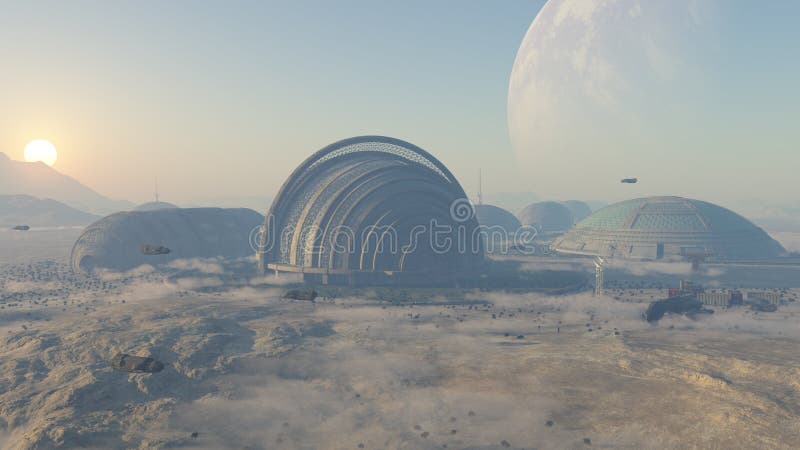Colonization planet stock illustration. Illustration of colony - 64960834