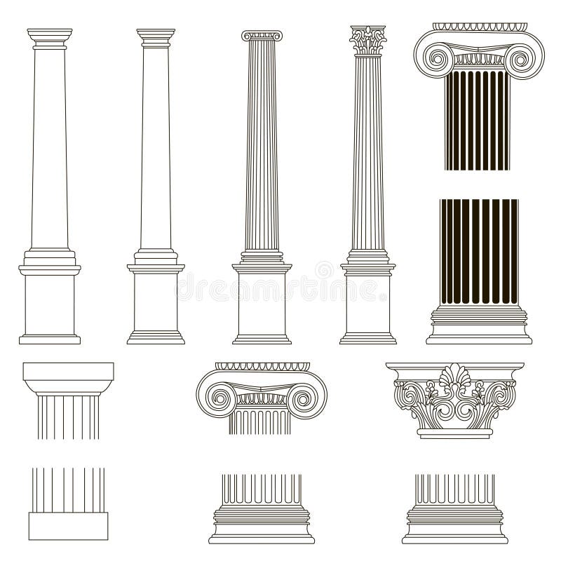 Colonna ionica illustrazione di stock. Illustrazione di ionico - 27801892