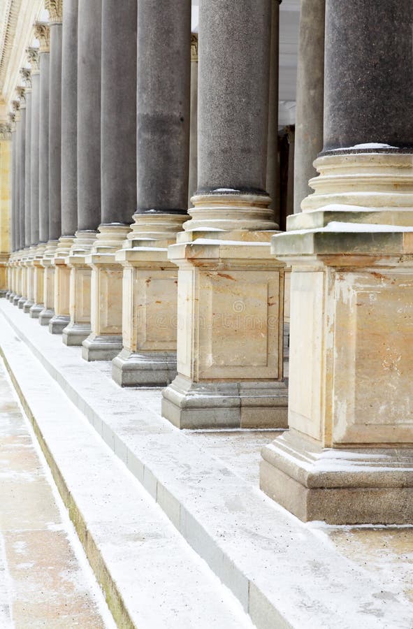 Colonnade stock photo. Image of stone, colonnade, vertical - 19073378