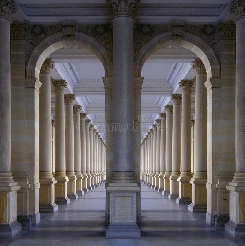 Colonnade stock image. Image of czechia, repetition, conceptual - 11780767