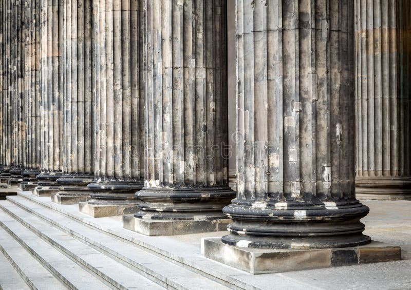 Colonnade stock image. Image of pillars, architecture - 75611283