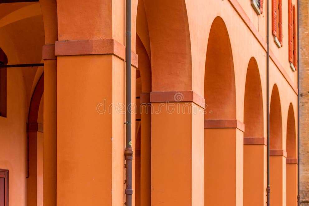 Colonnade with arches stock photo. Image of building - 73371348