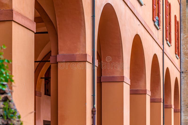 Colonnade with arches stock image. Image of colonnade - 77417277