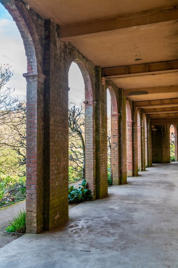 A Colonnade of Brick Arches Stock Photo - Image of arch, arbor: 279922280