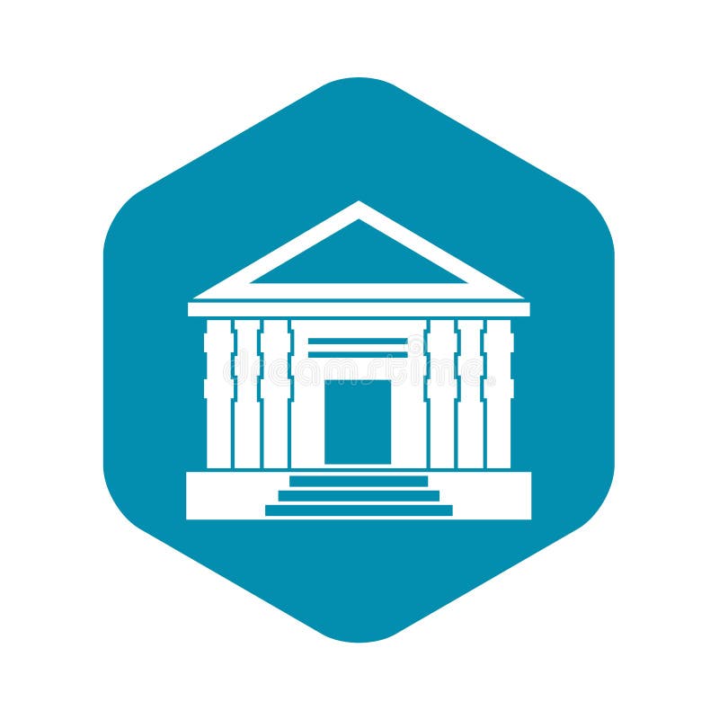 Colonnade Icon, Simple Style Stock Vector - Illustration of column ...