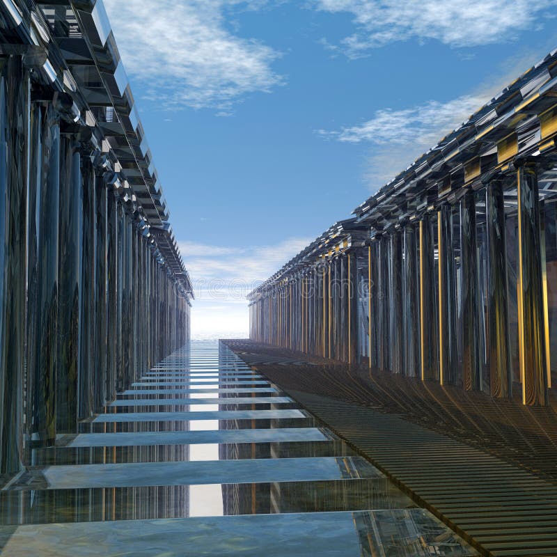 Colonnade stock image. Image of exotic, column, construction - 44271651