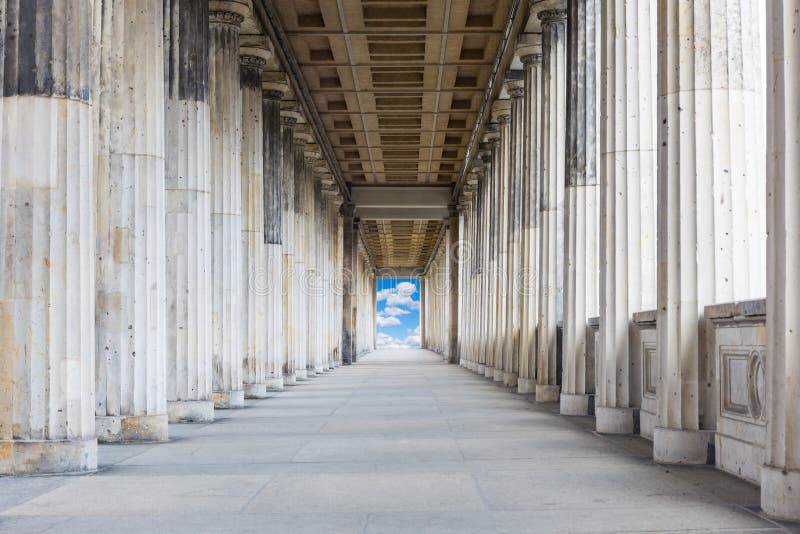 Colonnade stock photo. Image of ancient, marble, corinthian - 75698976