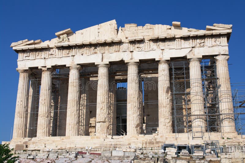 Parthenon (colonnade) stock image. Image of greece, greek - 13783067