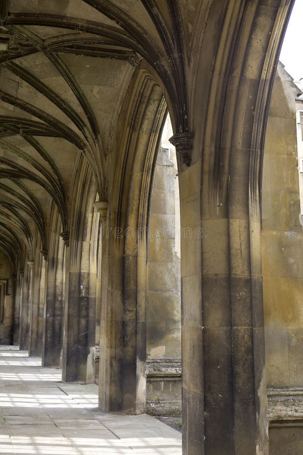 Colonnade in St. John S College, Stock Photo - Image of grass, place ...