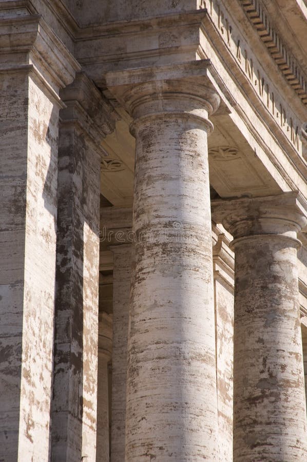 Colonnade in St Peters sq stock image. Image of pillar - 7431831