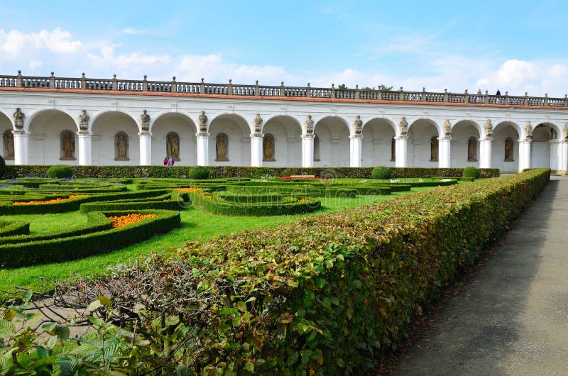 Colonnade with Terrace stock photo. Image of garden, nature - 46867760