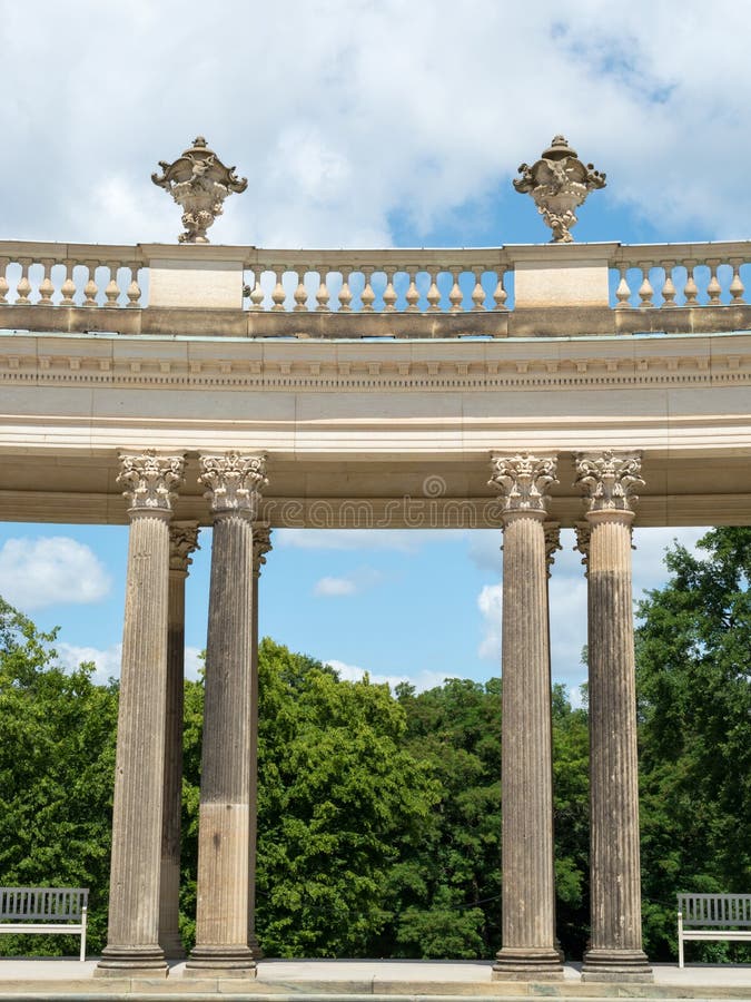Colonnade from the 18th Century in Potsdam Stock Image - Image of ...