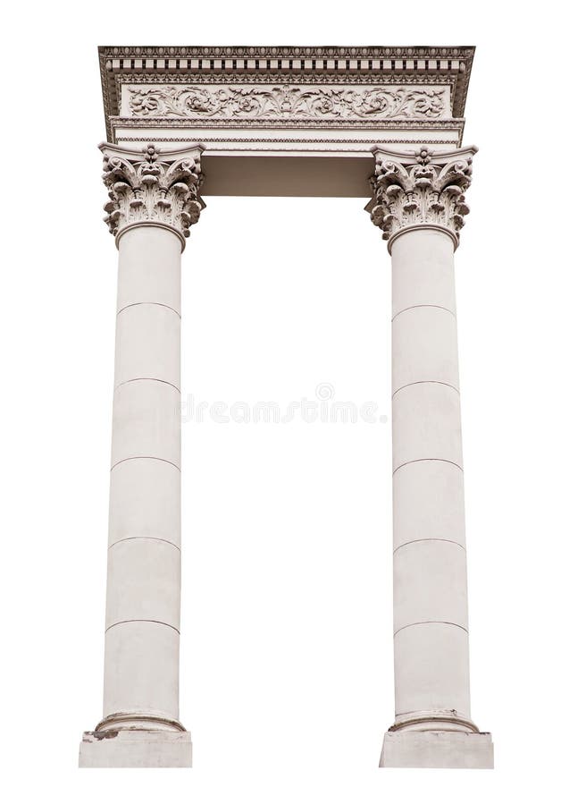Colonne grecque simple photo stock. Image du construction - 29726208