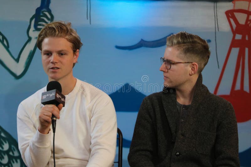 Colony House Filming an Interview in Brooklyn Editorial Photo - Image ...