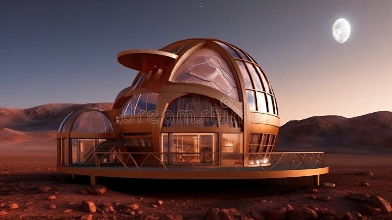 Colony on Planet Mars - Futuristic Station - Generative AI, AI ...