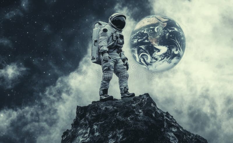 A Colony on an Unknown Planet is Occupied by an Astronaut. 5K Realistic ...