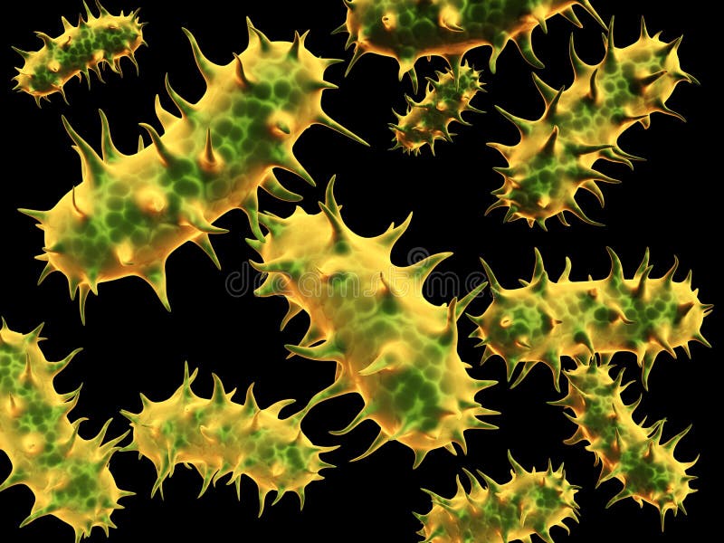 Colony of viruses stock illustration. Illustration of colony - 85601830