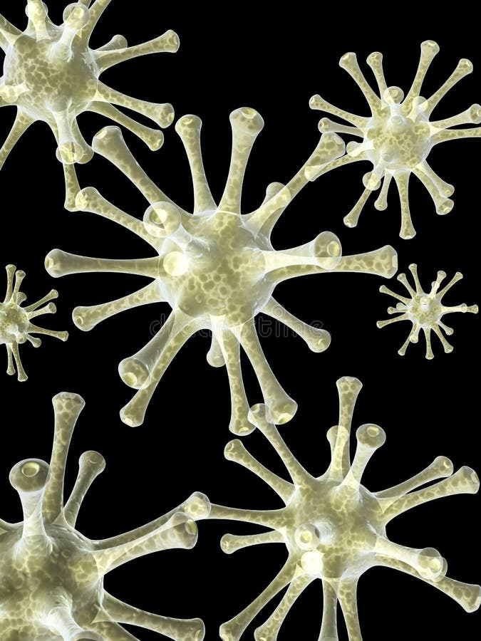 Colony of viruses stock illustration. Illustration of medicine - 37799236