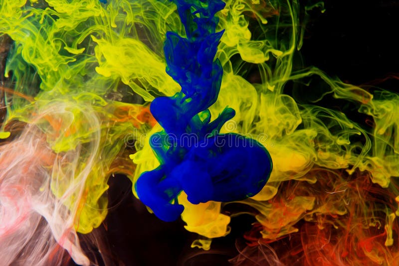 Abstract ink in water stock image. Image of colorful - 13218739